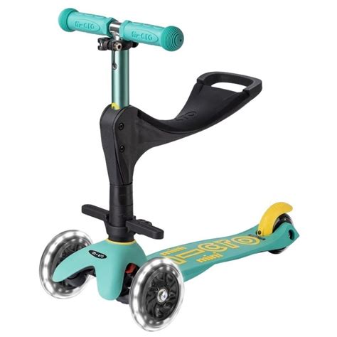 Buy Micro Mini 3 In 1 Deluxe Eco Led Scooter Mint Online Mumzworld