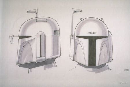Star Wars Concept Art Boba Fett Helmet Photo Et Tableau Editions
