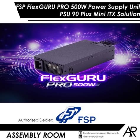 Fsp Flexguru Pro 500w Power Supply Unit Psu 90 Plus Mini Itx Solution Flex Atx Fsp500 50fdb For