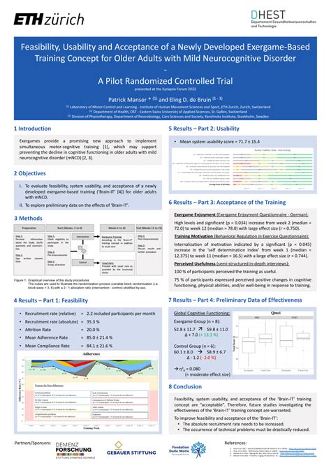 Pdf Feasibility Usability And Acceptance Of A Newly Developed Exergame Based Training Concept