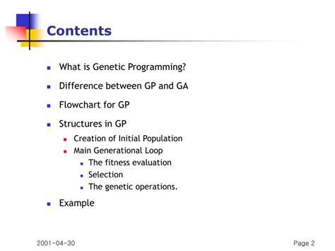 Ppt Genetic Programming Powerpoint Presentation Free Download Id