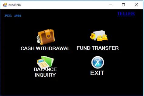 Automated Teller Machines Using Vbnet And Ms Access 2022