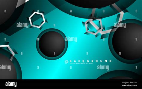 Vector Circle Overlaps And Blue Color For Background Space For Text Stock Vector Image And Art