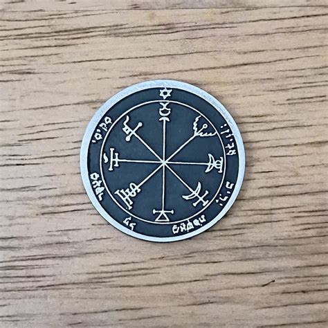 7th Pentacle Of Jupiter Talisman 1 25 Inch Coin King Solomons
