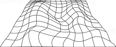 Abstract 3d Thin Line Wireframe For Futuristic Design Element 11028835 Png