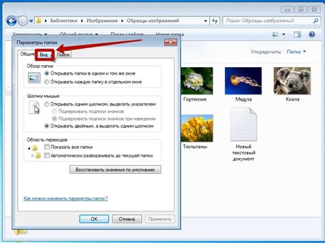 Как настроить отображение расширения файлов Windows 7