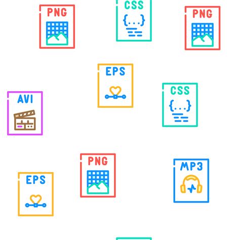 File Format Document Vector Seamless Pattern Vector Art At Vecteezy