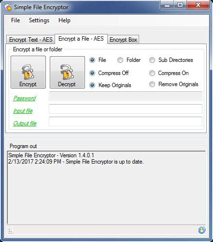 View Simple File Encryptor Screenshot