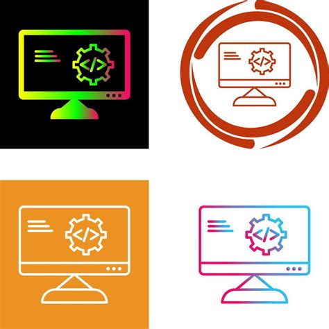 Unique Code Optimization Icon Design 44026424 Vector Art At Vecteezy