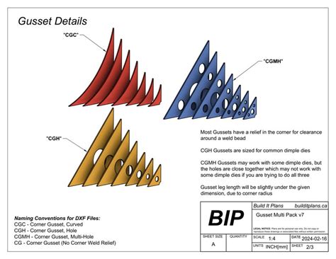 Corner Gusset Dxf Cut Files For Fabricators Etsy