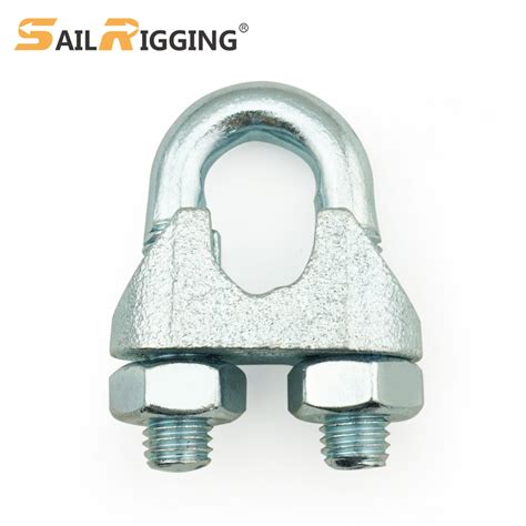Zinc Plant Steel Rope Clips Din741 Malleable Wire Rope U Clip Clamp M5