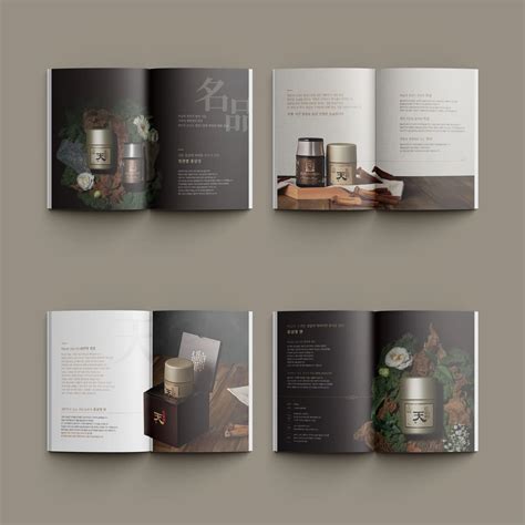 정관장 제품 홍보 브로슈어 회사소개서 편집디자인 책표지·내지 포트폴리오 크몽