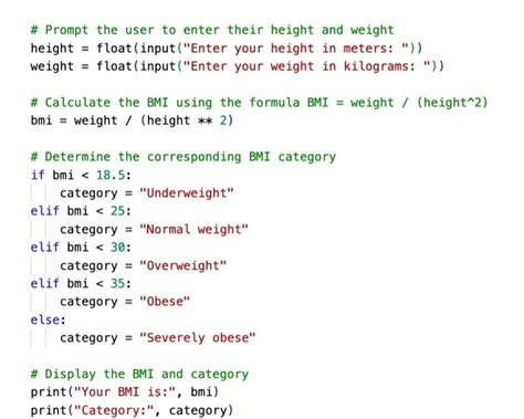Halime Nil Eroğlu On Linkedin Calculate Bmi With Python