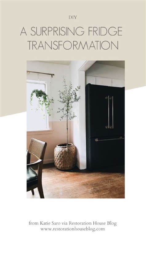 Diy A Surprising Fridge Transformation By Katie Saro Restoration