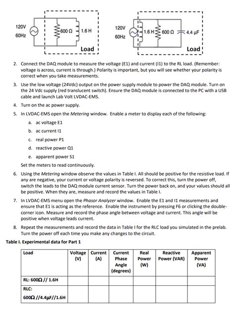Solved Single And Three Phase Ac Circuits I OBJECTIVE 1 Chegg Com