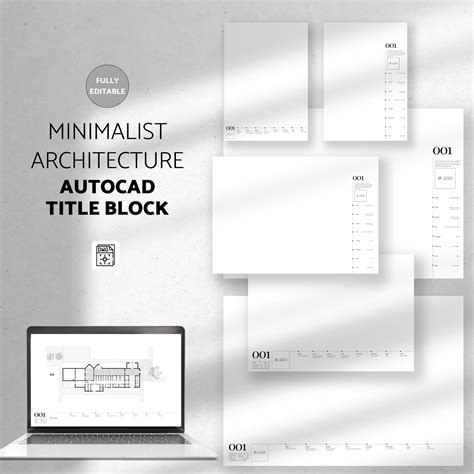 Minimalist Architect Title Block Templates Autocad Title Block Template Autocad Layout