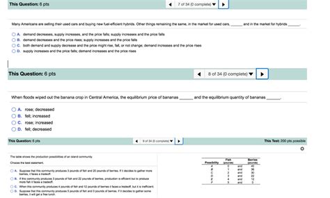 Solved This Question 6 Pts 7 Of 34 0 Complete Many