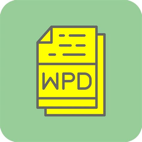 Wpd File Format Vector Icon Design 29161383 Vector Art At Vecteezy
