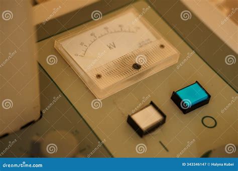 Electrical Voltage Measurement Device With Control Switches Stock Image Image Of Science