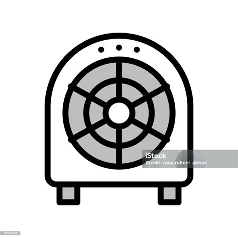 바닥 팬 벡터 일러스트 레이 션 채워진된 스타일 아이콘 편집 개요 돌기에 대한 스톡 벡터 아트 및 기타 이미지 돌기 바람