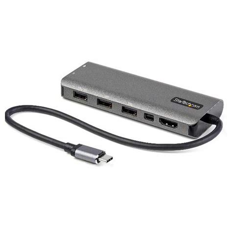 Startech DKT31CMDPHPD USB C HDMI DisplayPort Hub Grey Techinn