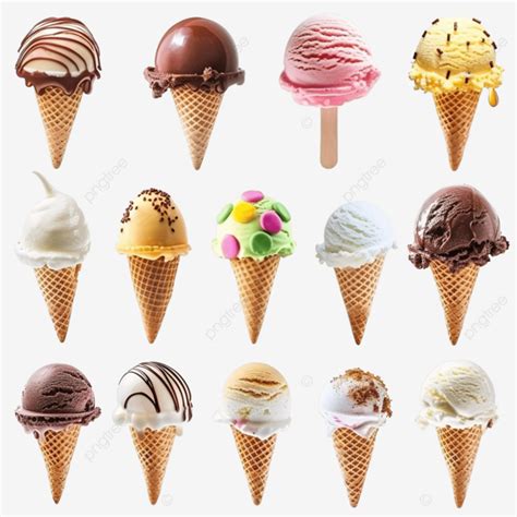 아이스크림 멋진 다양한 모델 세트 아이스크림 시원한 빙 Png 일러스트 및 이미지 에 대한 무료 다운로드 Pngtree