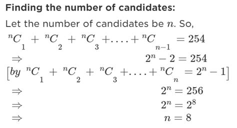 Combinatorics How To Find The Number Of Candidates In An Election Given The Number Of Ways A