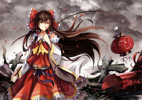 Reimu Hakurei In Japanese Style Hd Wallpaper