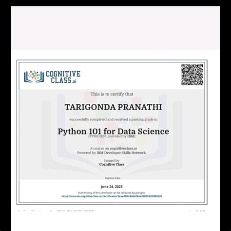 Pranathi Tarigonda On Linkedin Datascience Python Cognitiveclass