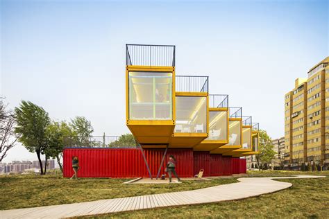 Gallery Of Container Stack Pavilion Peoples Architecture 1