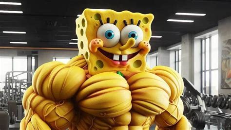 باب اسفنجی ورزشکار شد و دیگر شلوار مکعبی نیست عکس