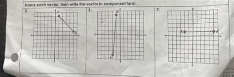 Solved Name Each Vector Then Write The Vector In Component Chegg Com