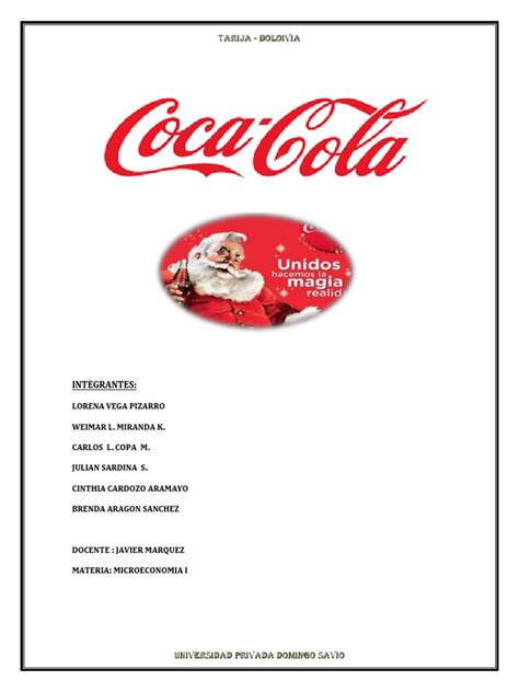 Caratula De Coca Cola Grup 5 Pdf