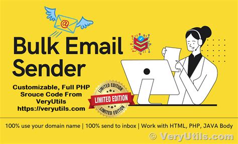 customizable veryutils bulk email sender with smtp rotation