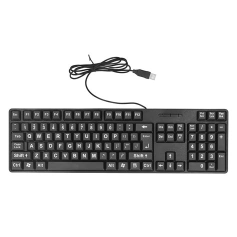 Discover The Fuzhui Wired Large Print Keyboard For Easy Typing Electronikz