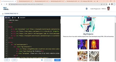 Midhun A On Linkedin 30daysofcode Ccbp Nxtwave Html Css Boostrap