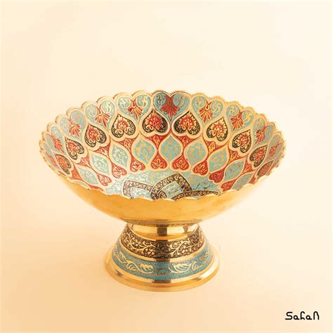 آجیل خوری برنجی میناکاری فروشگاه اینترنتی سحر