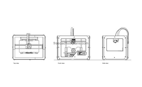 Desktop 3d Printer Free Cad Drawings