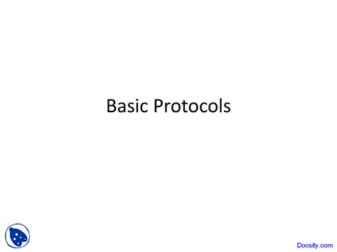 Basic Protocols Advance Java Web Technology Lecture Slides Docsity