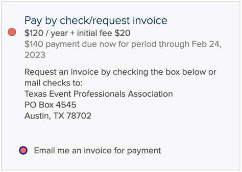 allow members to request an invoice membershipworks
