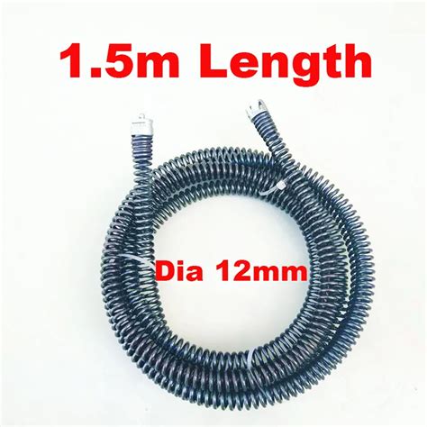 전기 드릴 배수관 기계 확장 준설기 청소 스프링 직경 08mm 3m 1 개 티몬