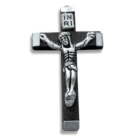 Small Crucifix Wood Black 1 5 San Francis