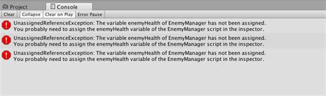 Unity Manual Understanding Exception Reports