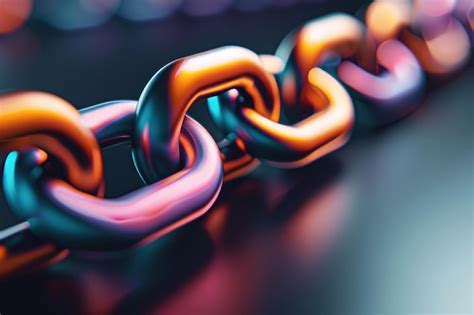 Vibrant Interlocking Neon Geometric Shapes Creating A Dynamic