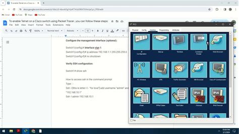 How To Enable Ssh Secure Shell On A Cisco Switch In Packet Tracer Step By Step Tutorial