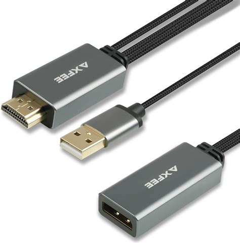 AXFEE HDMI To DisplayPort Cable HDMI Source To DisplayPort Monitor HDMI To Displayport Adapter