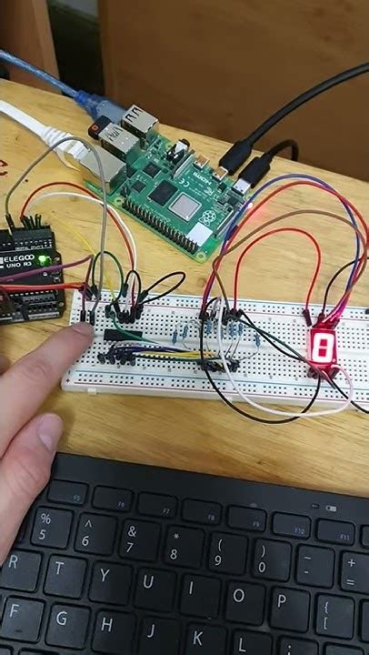 7 Segment Led And Push Button Youtube