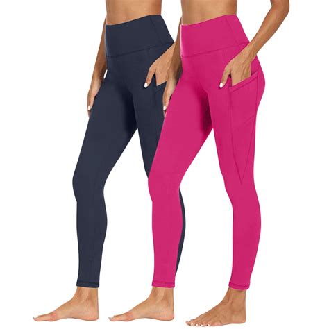 2 Pack Leggings For Women High Waisted Tummy Control Soft Stretchy Yoga