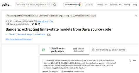 Bandera Extracting Finite State Models From Java Source Code Scite Report