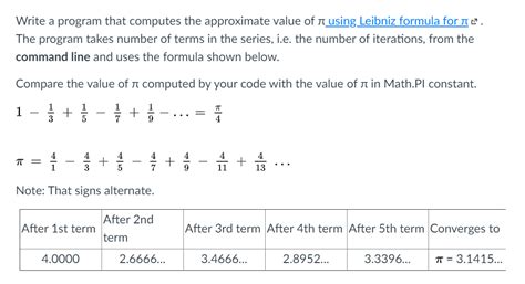 solved write a program that computes the approximate value